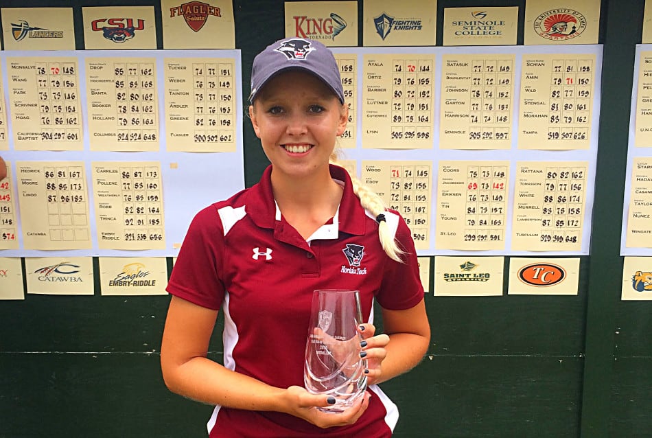 Guro Rambjør fra Bærum GK vant collegeturneringen Flagler Fall Slam med ...